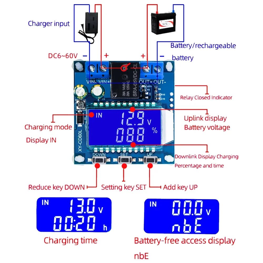 Регулятор напряжения Baishundianzi CD60L