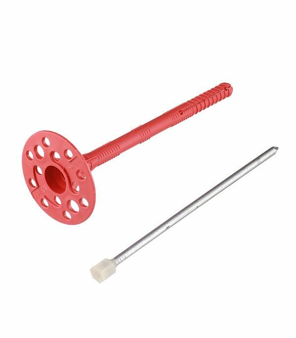 Дюбель тарельчатый для теплоизоляции 10 х 160 мм металлический гвоздь с термоголовкой, 500шт