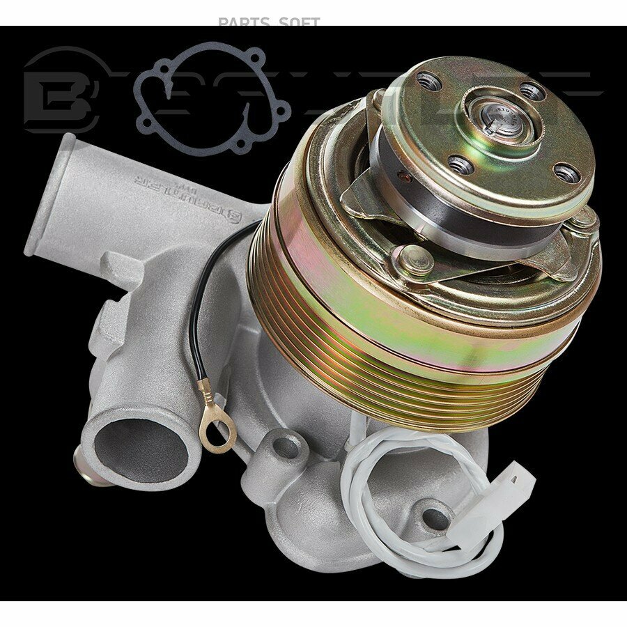 Помпа змз дв 405,409 с гидромуфтой btl-4063wp от официального дистрибьютора, BAUTLER, артикул BTL4063WP