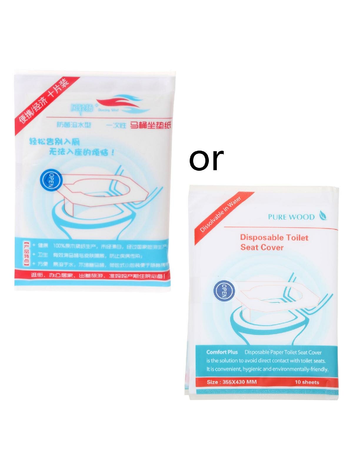 1 комплект из 10 одноразовых ковриков для унитаза