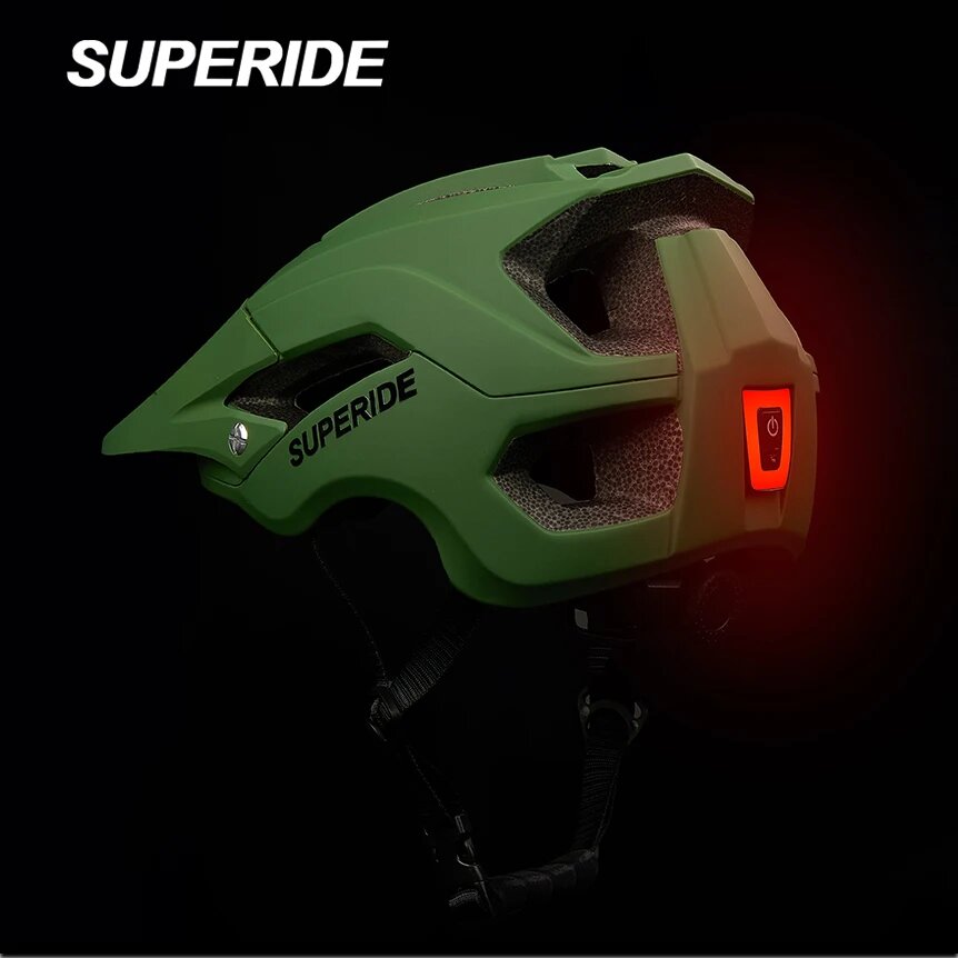 SUPERIDE MTB Шлем EPS взрослый Зеленый, 54-58cm, Dark Green