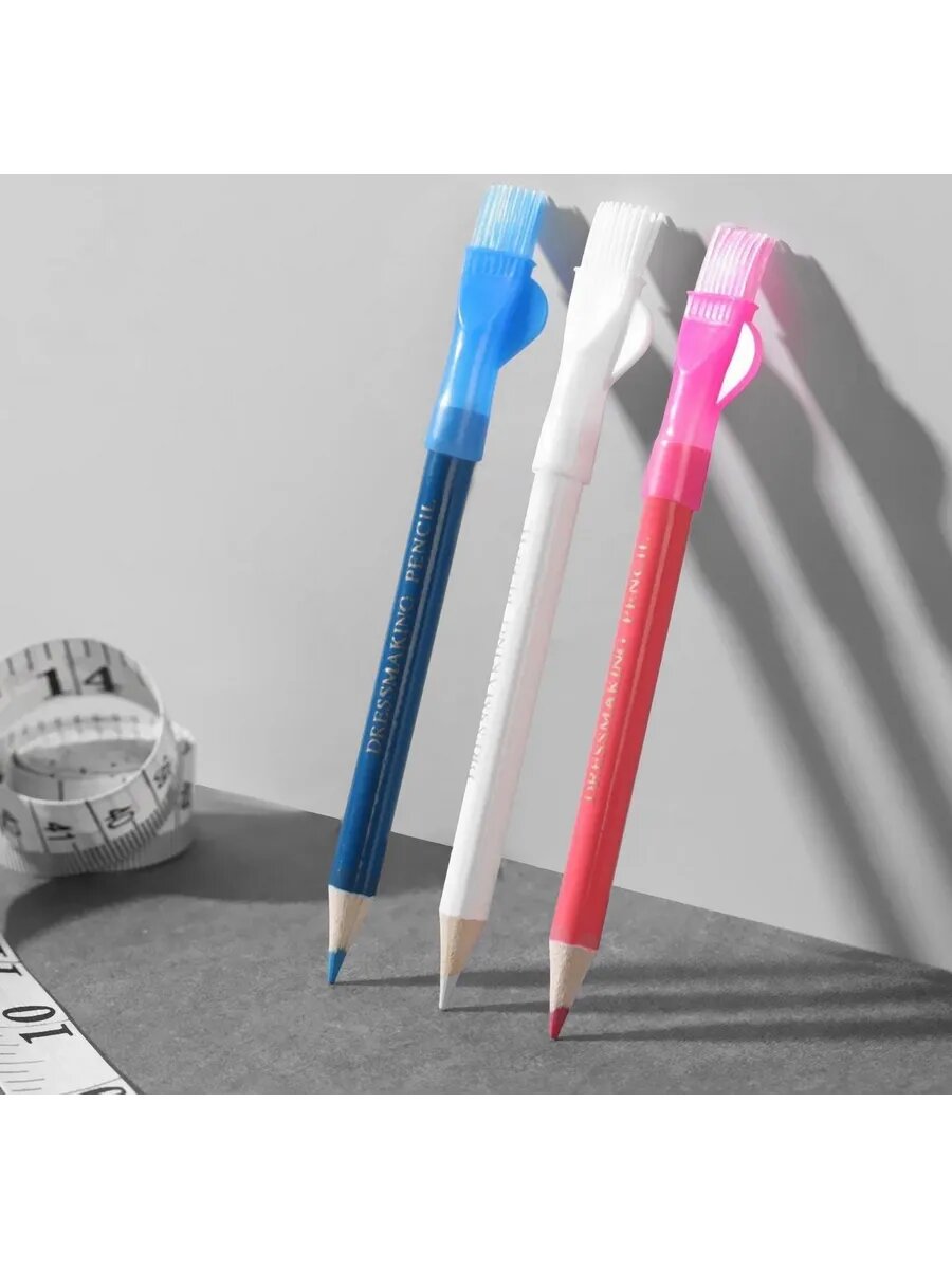 Карандаш для ткани с щеткой