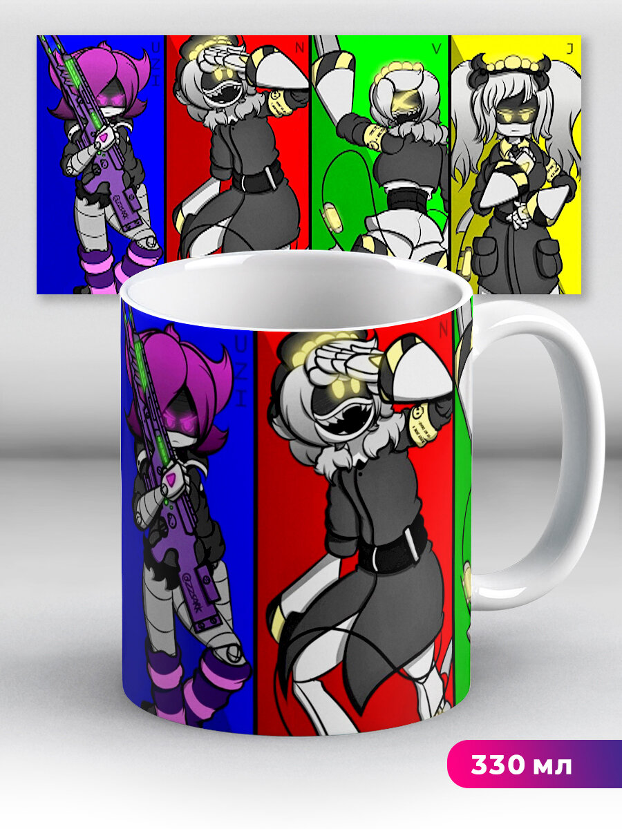 Кружка Дроны убийцы Murder Drones Эн Узи Джей четверо