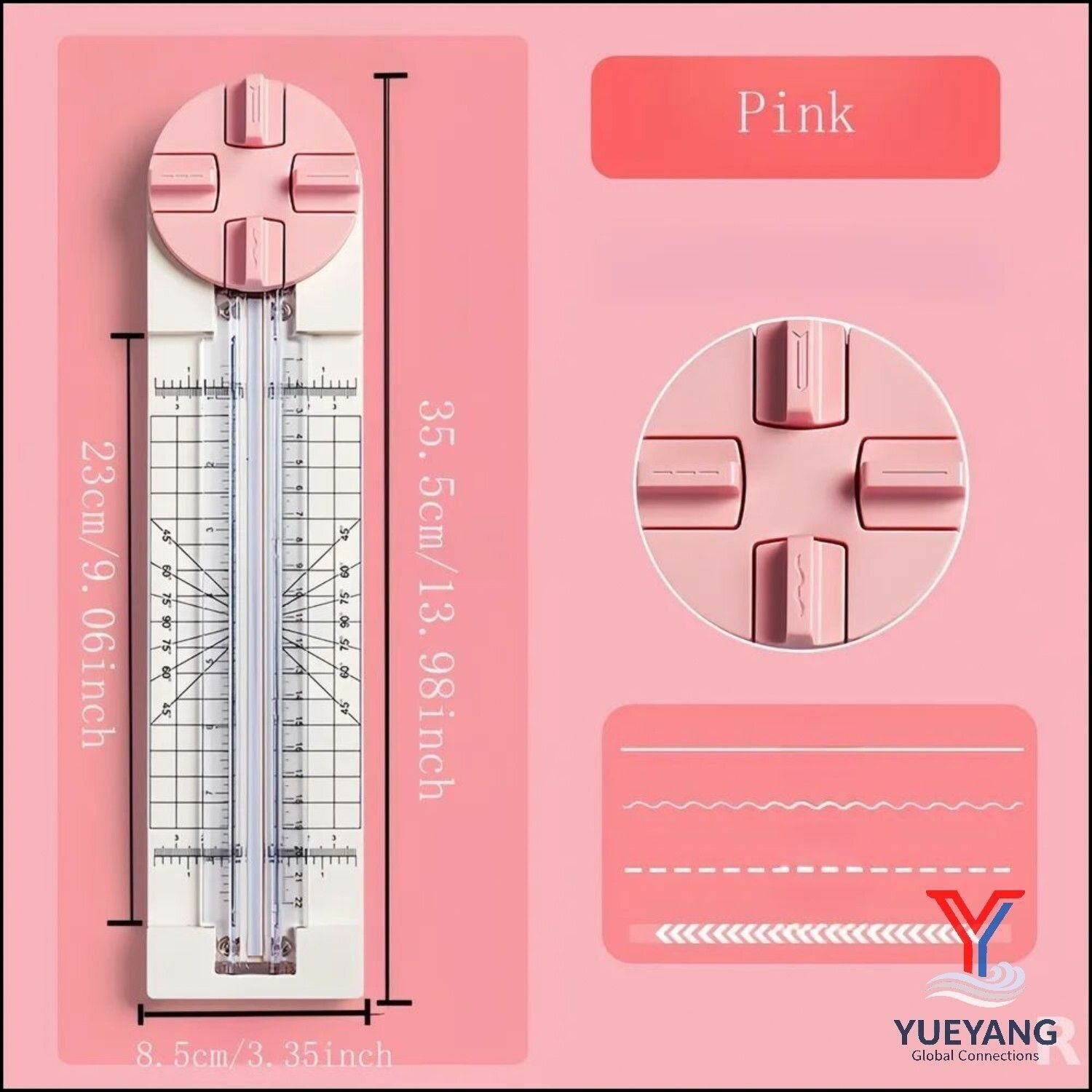 Универсальный канцелярский инструмент 4 в 1 для резки и биговки бумаги, выполненный в премиум исполнении ручной работы