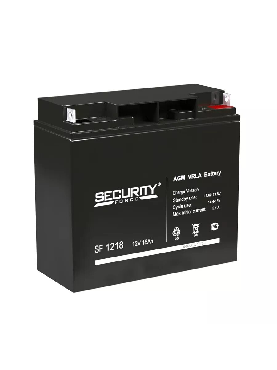 Аккумулятор Security Force 1218 12V 18Ач унив. пол.