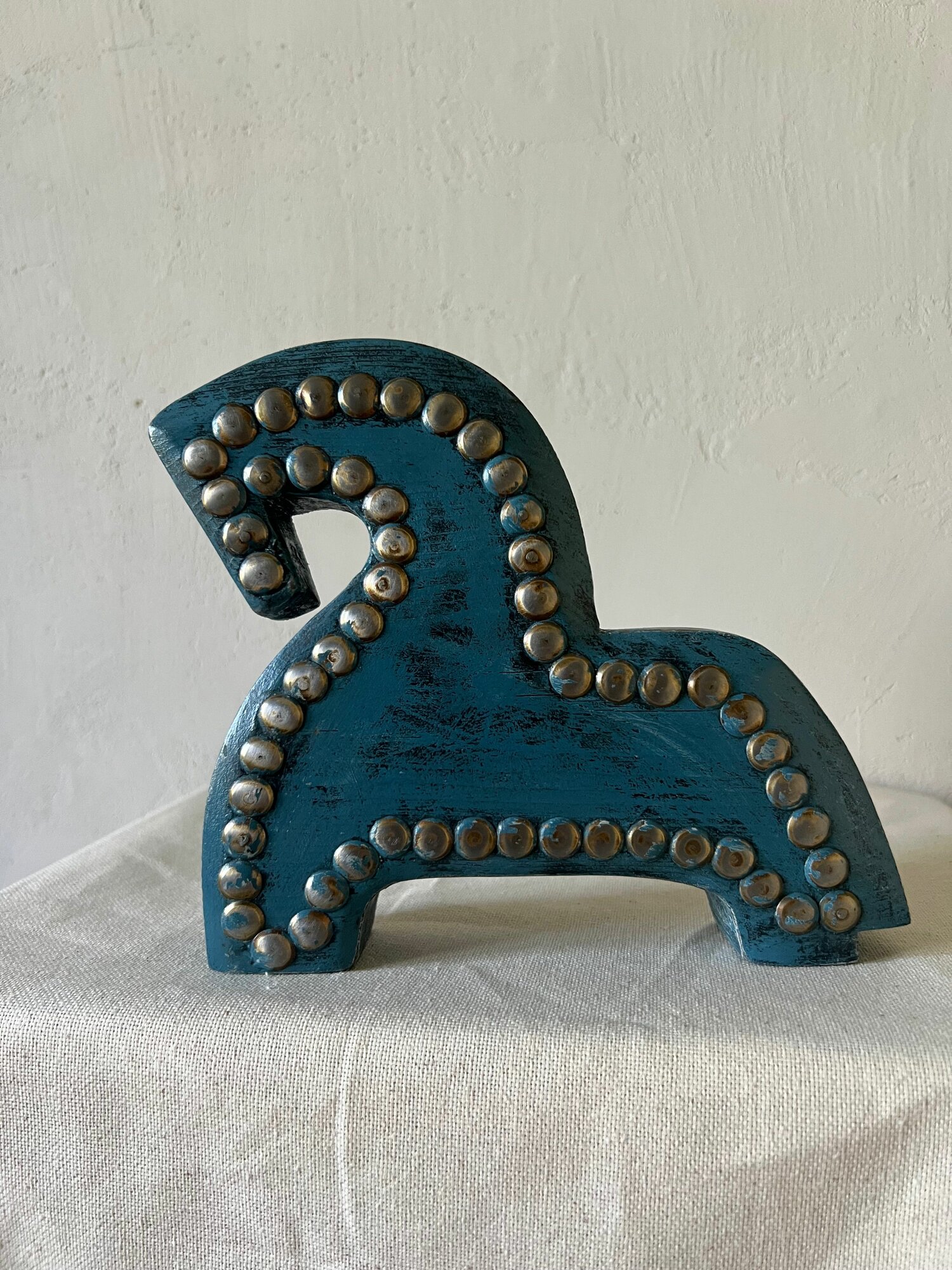 Скульптура Конь. Натуральное дерево. Ручная работа / 20х14,5х4 см. / andCactus