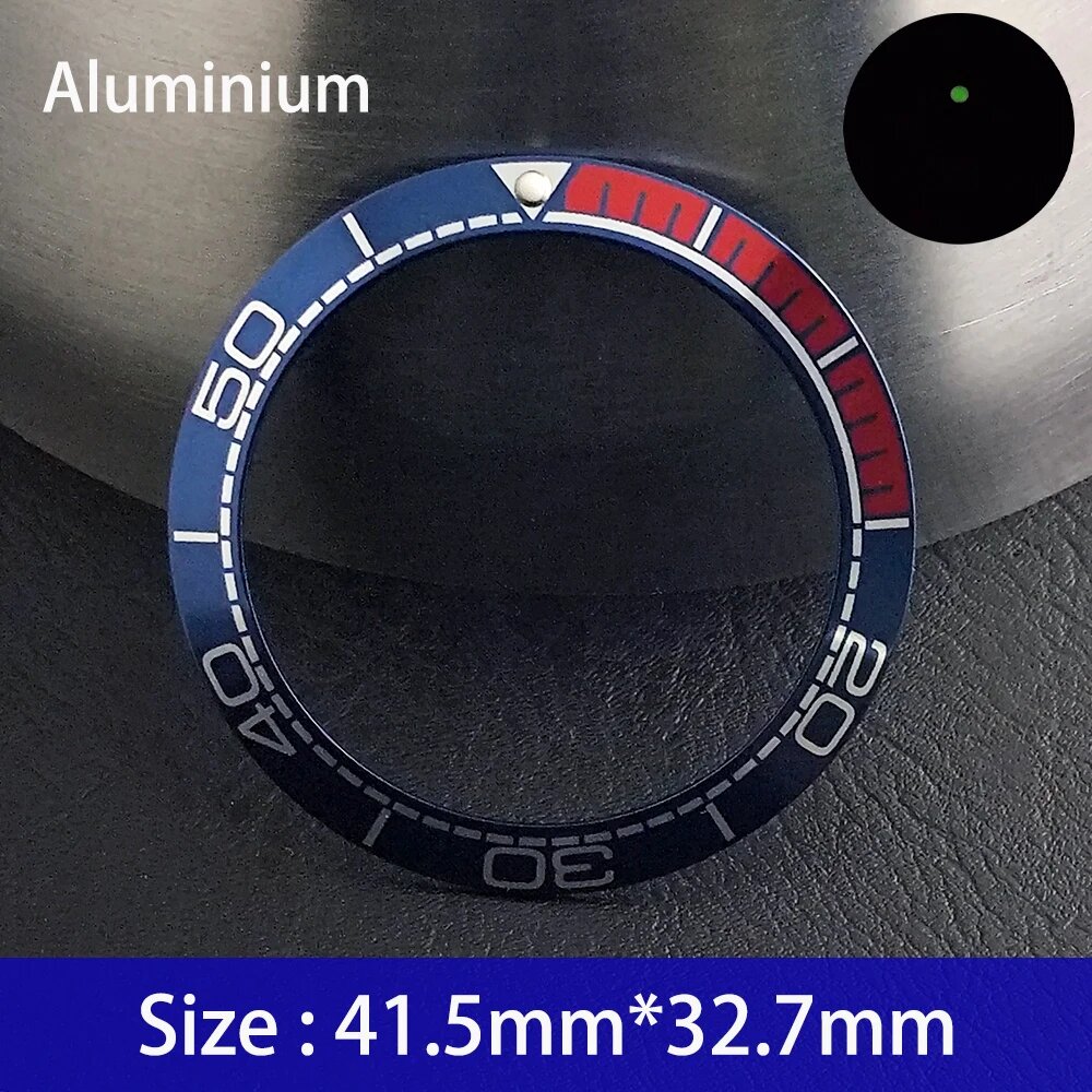 41,5*32,7 мм наклонное кольцо для часов, керамическое/алюминиевое кольцо-вставка безеля для корпуса 43 мм, безель для часов, аксессуары для часов