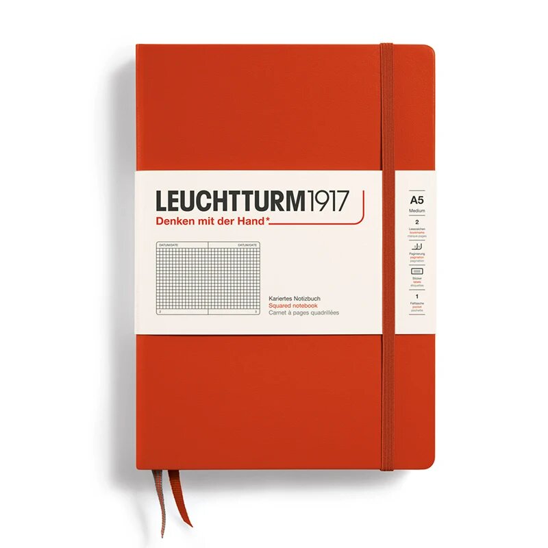 LEUCHTTURM1917 Блокнот A5 Macaron Красный, A5 grid