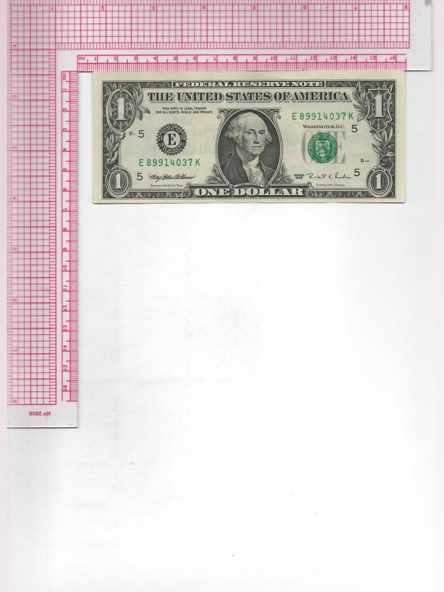 Купюра Банкнота 1 доллар США 1995год . Оригинал