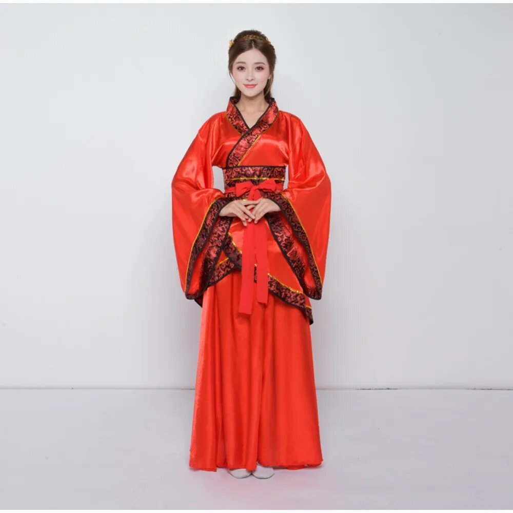 Женский ханьфу из полиэстера S, F-Red