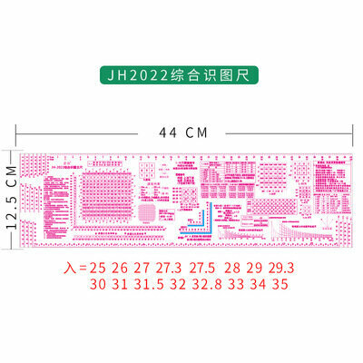 Многофункциональная расширенная версия линейки для чтения карт, географическая координатная линейка, многофункциональная командная линейка, линейка для измерения широты и долготы