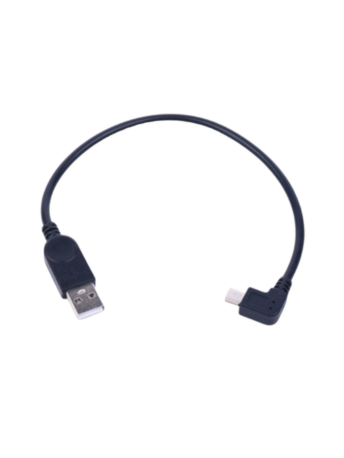 Кабель для передачи данных с правого изгиба USB на Mini USB