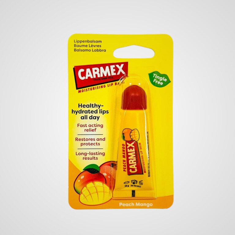 Увлажняющий бальзам для губ персик и манго 10 гр Carmex lip Balm Peach and Mango Бальзам 10 гр