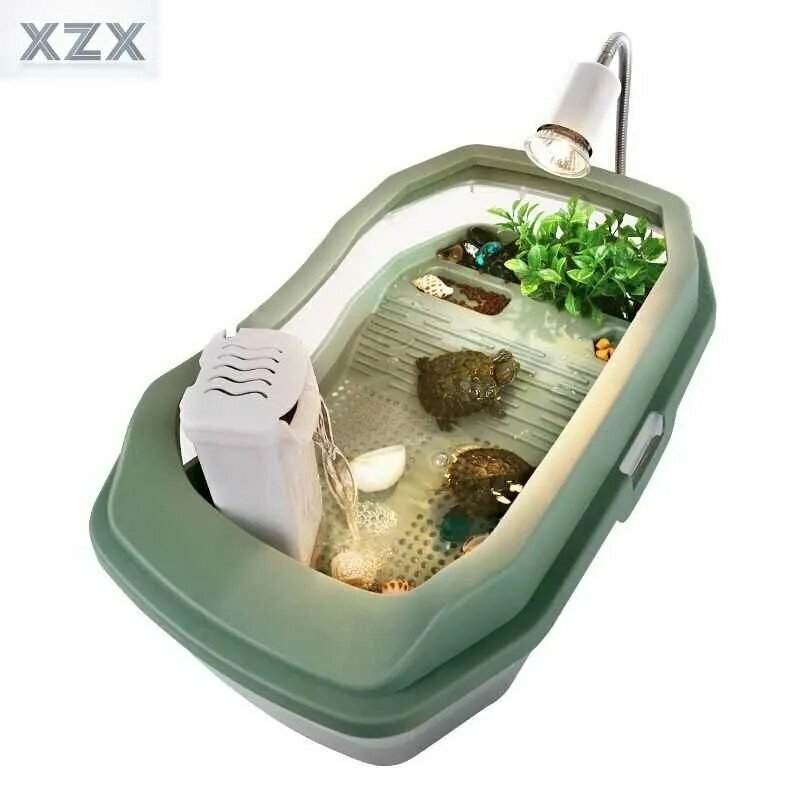 Аквариум для черепах/объем:35*21*12cm/без электрического освещения, очиститель воды