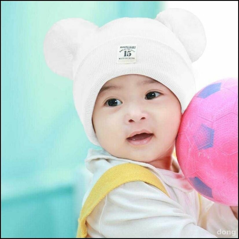 Чепчик  Базовая коллекция для детей, размер 0-2years, белый, бесцветный — фото 1