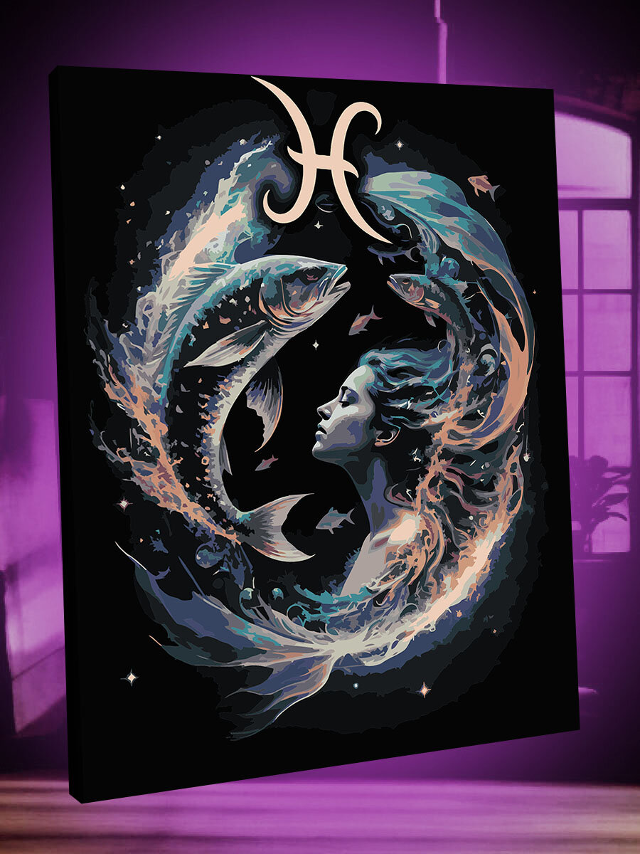 Картина по номерам Рыбы