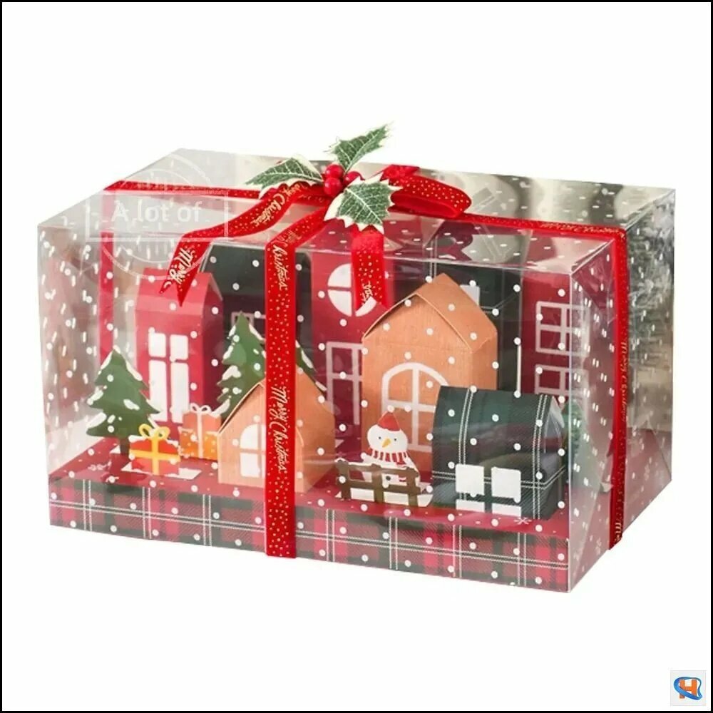 Коробки Для Домиков с Адвент-Календарями Рождественский Адвент-календарь