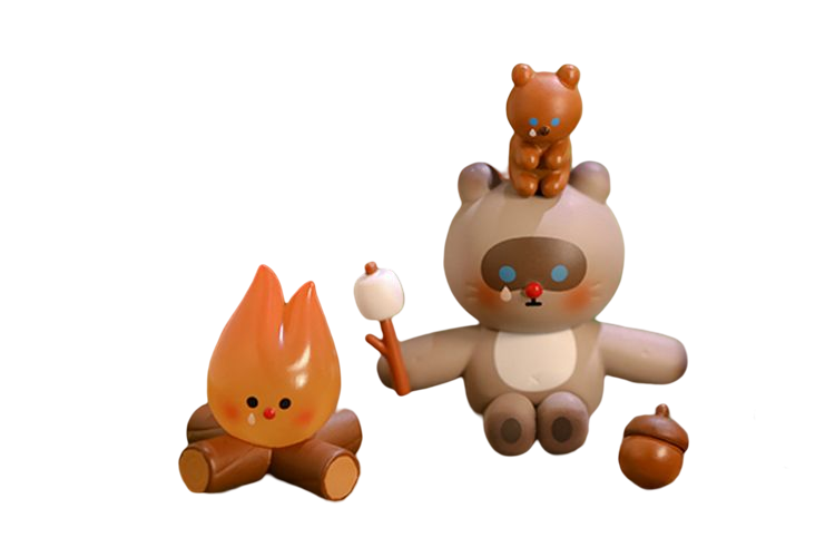 POP MART CRYBABY Плачущая кукла Jungle Adventure, Confirmed-Raccoon and Friends (Open)