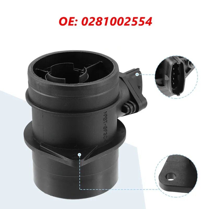 0281002554 Датчик массового расхода воздуха MAF для Hyundai Terracan H-1 Kia Sorento K2900 28164-4A000 0 281 002 554
