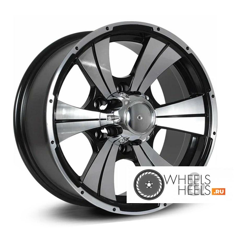 Диск автомобильный литой NEO 652 16x7.5 5x139.7 et0 dia108 Черный с полированной лицевой поверхностью