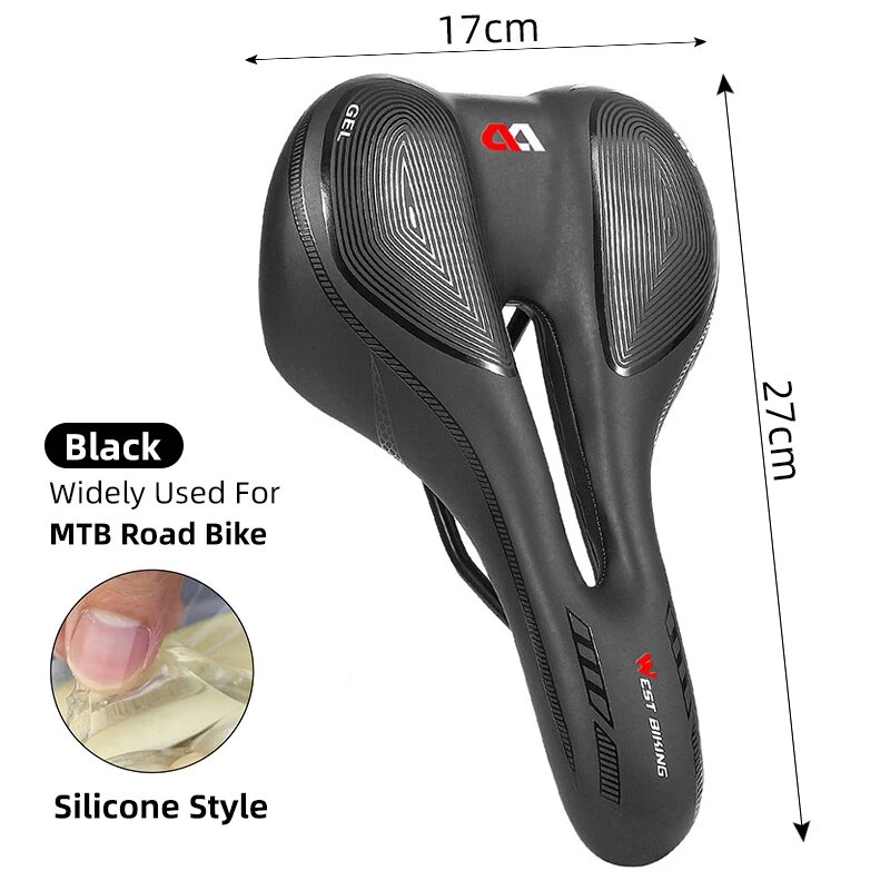 WEST BIKING MTB велосипедное седло MTB -Silica GEL 128B