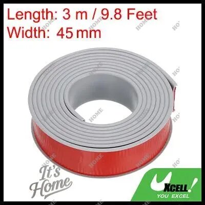 IKEA Кромка мебельная клеевая серого цвета для мебели, длина 3 м, ширина 45 мм