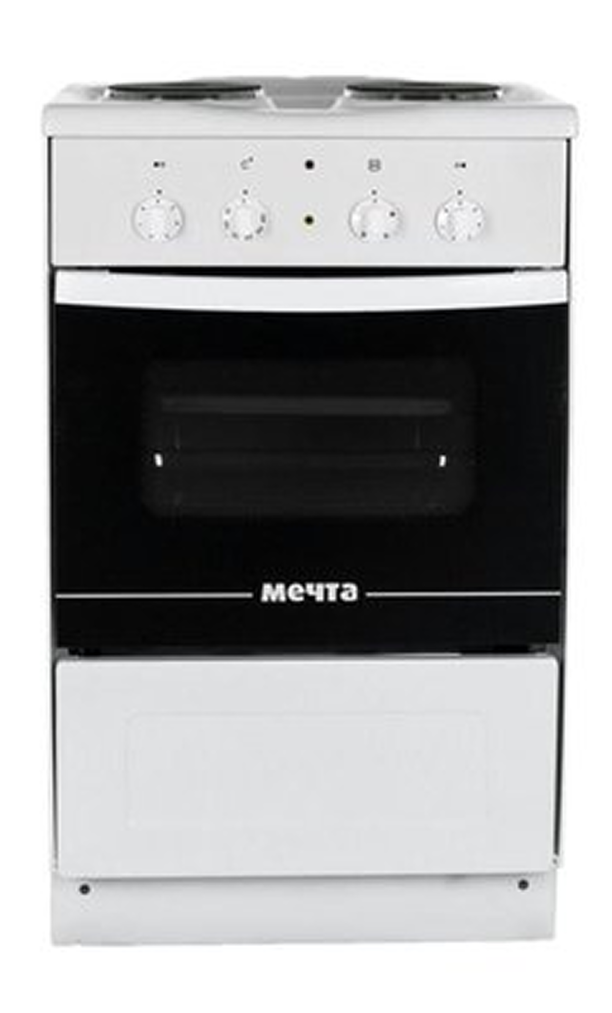 Плита мечта 251 Ч, белая, электрическая, эмалированная сталь