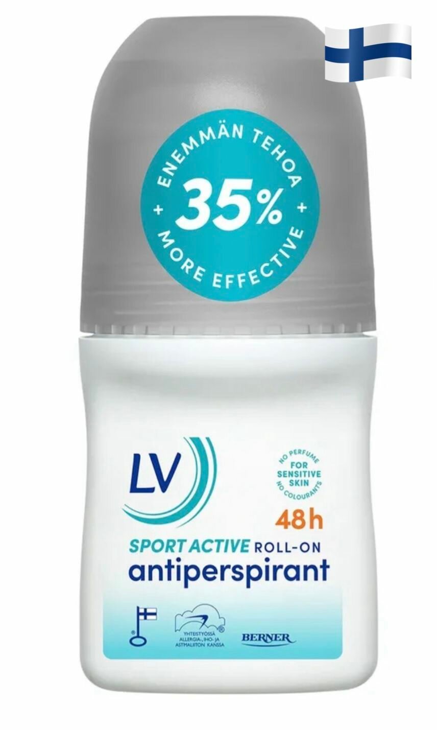 LV active sport 48h роликовый антиперспирант, 50мл (из Финляндии)