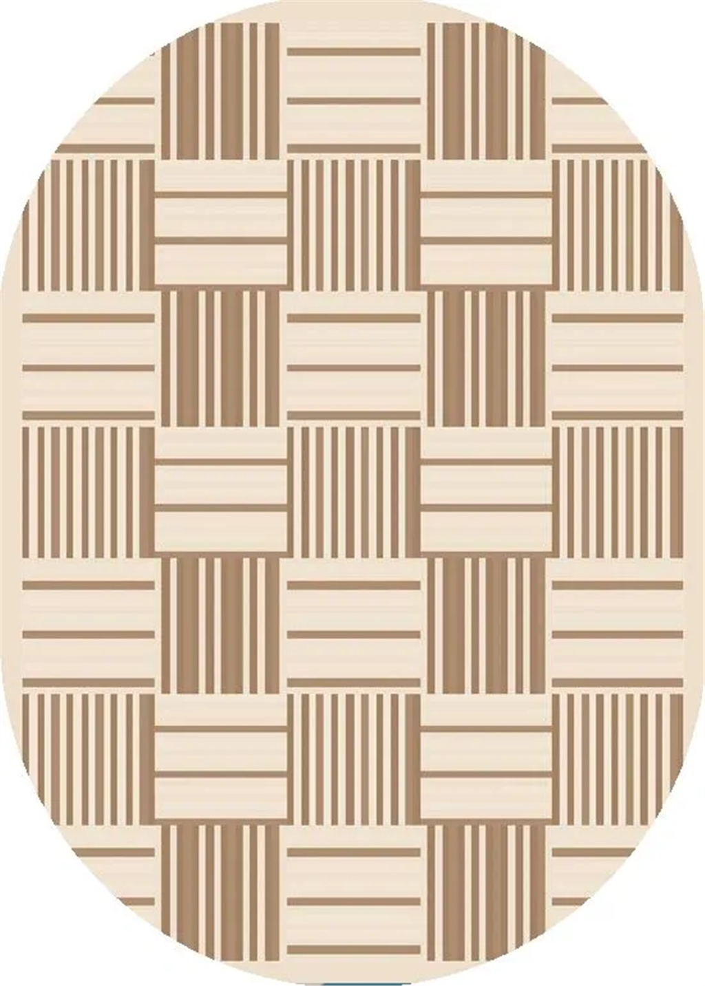 Ковер Флурлюкс (Сизаль) дизайн 51002 цвет 50111 Овал 1.2x1.7м