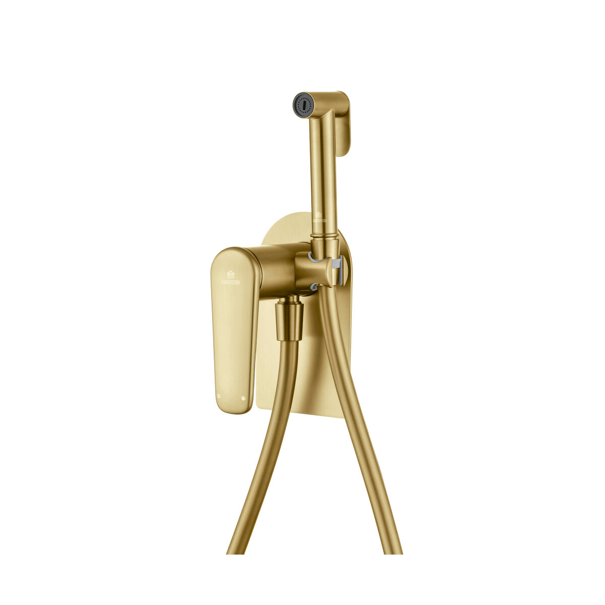 Смеситель для биде Ganzer GZ02157-S скрытого монтажа матовое золото современный дизайн