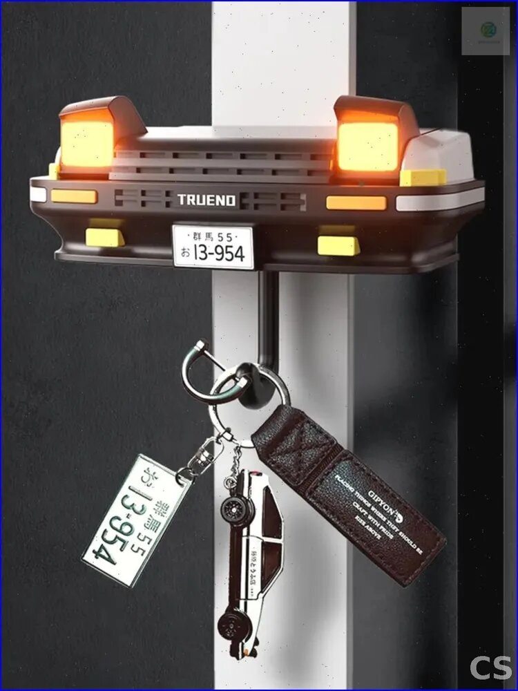 Ключница настенная в виде машины TRUENO с 1 крючком, черная из ABS пластика