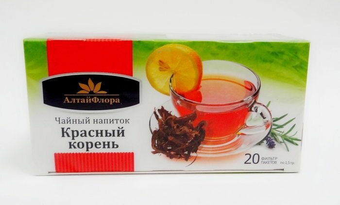 Чайный напиток АлтайФлора красный корень 20 фильтр-пакетов