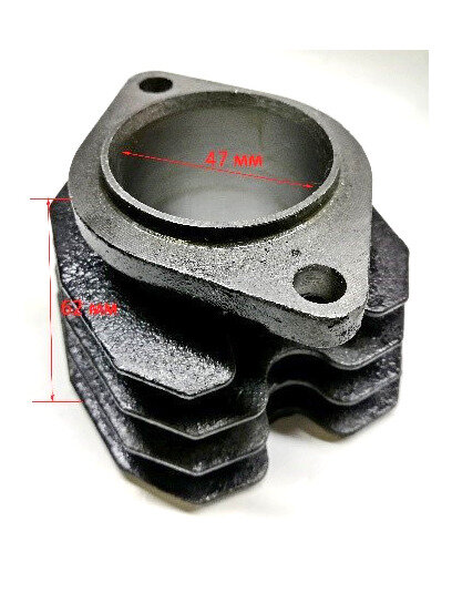 Цилиндр D=47х62 мм для компрессора вихрь КМП-400/100 (s/n JST ~ )