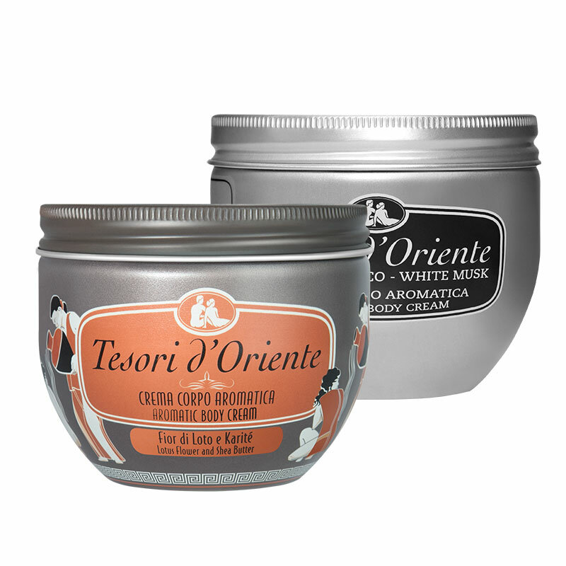 Крем для тела унисекс Tesori D'Oriente 2x300 мл Итальянская версия Увлажняющий ароматный Долговременный аромат