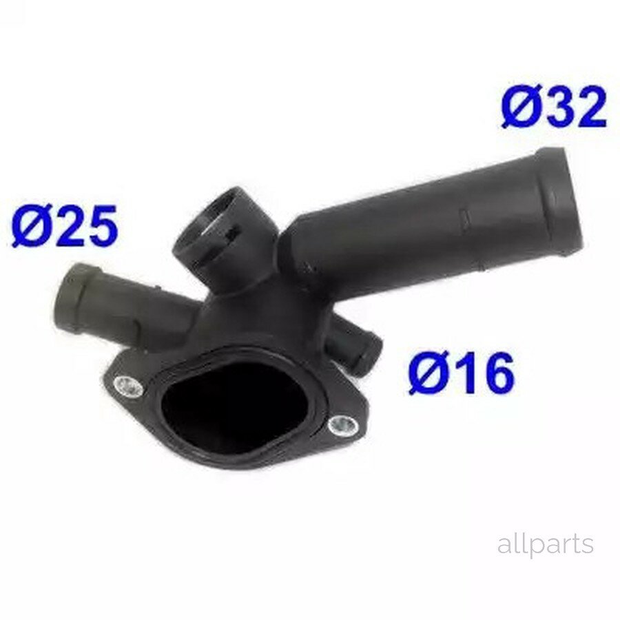 MEATDORIA 93123 Фланец системы охлаждения Audi A3 (8L1) Seat Ibiza IV VW Golf IV 1.6-2.0