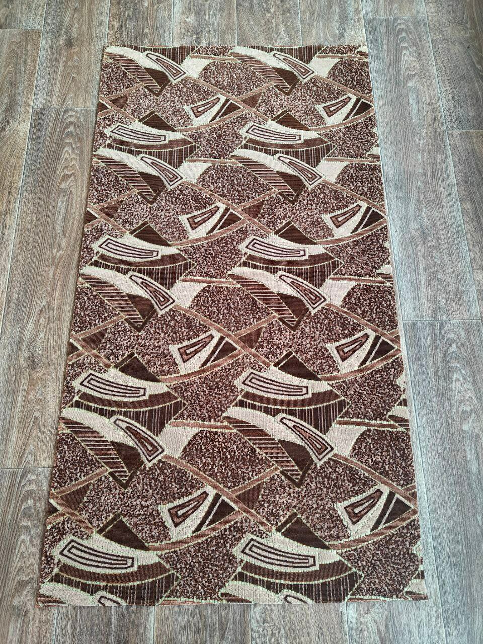 Ультра тонкий ковер на пол из хлопка на нескользящей основе размером 80 на 150 нанесен латекс на основу