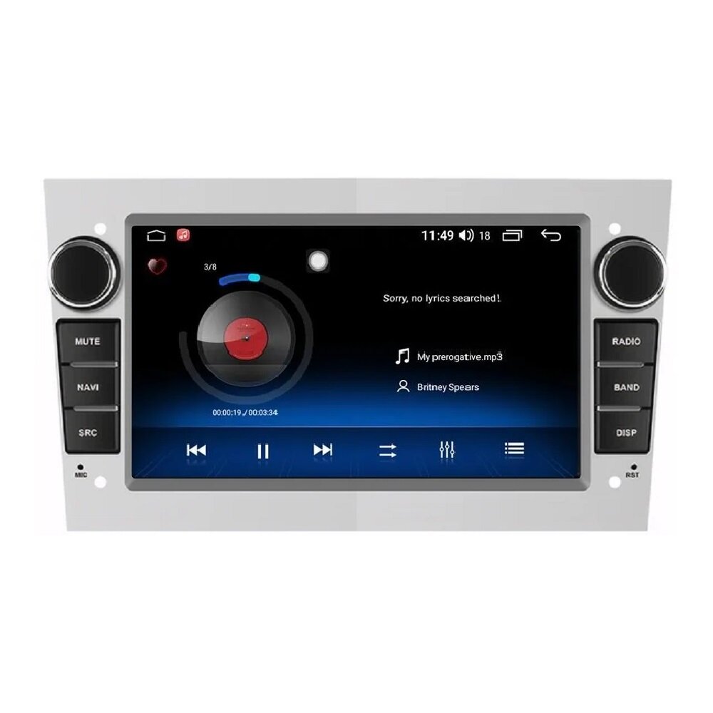 Магнитола для Opel Андроид 2/32ГБ (серебро)