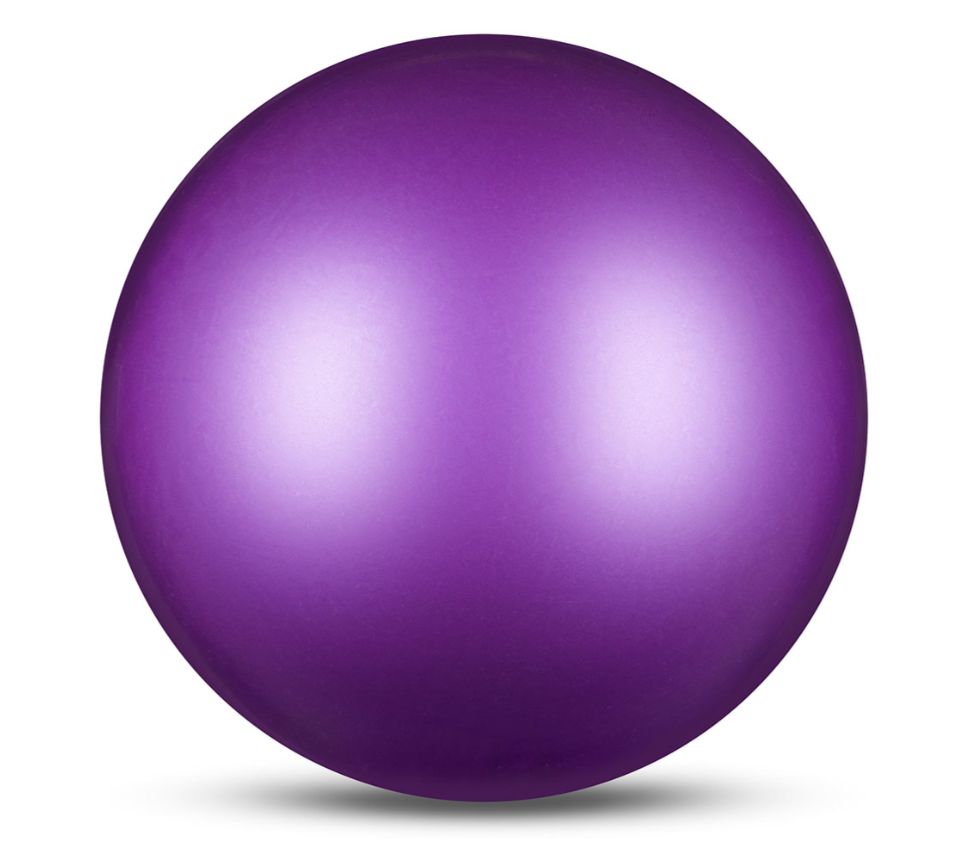 Мяч для худ. гимнастики INDIGO металлик 300 г 15см IN315 Фиолетовый