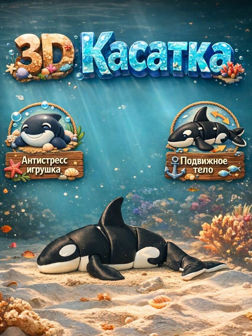 3D игрушка антистресс Касатка