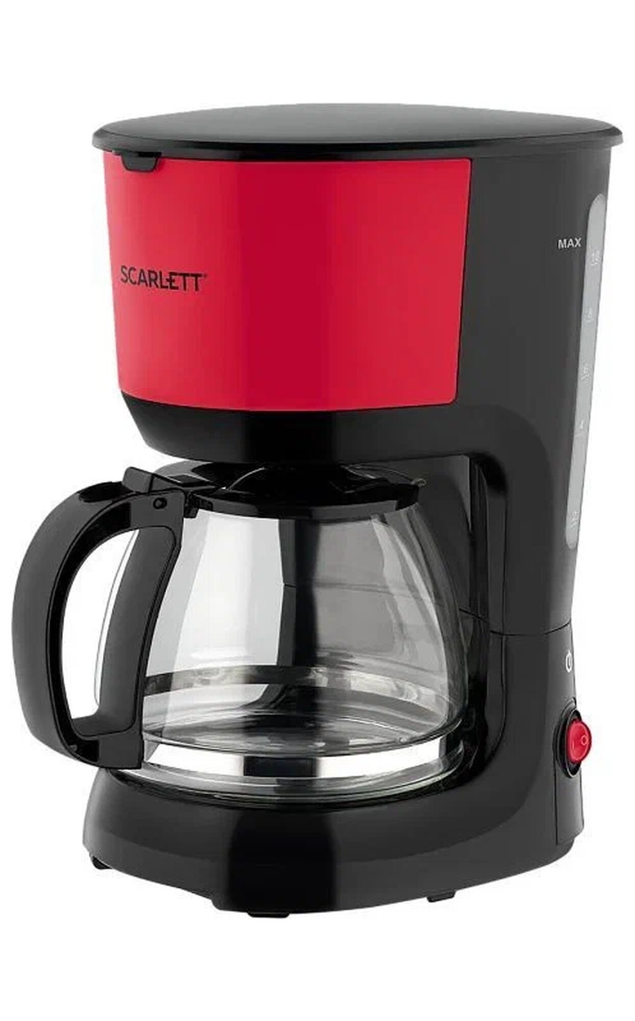 Кофеварка Scarlett SC-CM33013, капельная, мощность 750 Вт, красный/черный