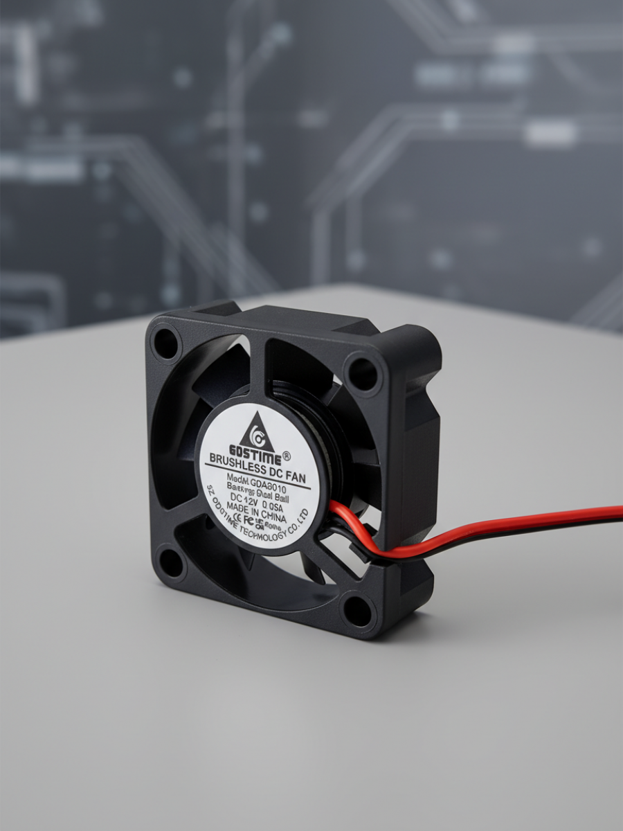 Вентилятор GDStime 30x30x10мм 12V 0.05A на подшипниках