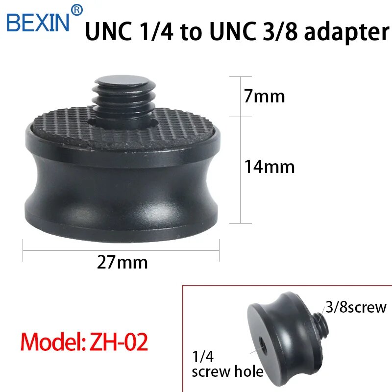 BEXIN Алюминиевый адаптер для камеры 1/4 3/8