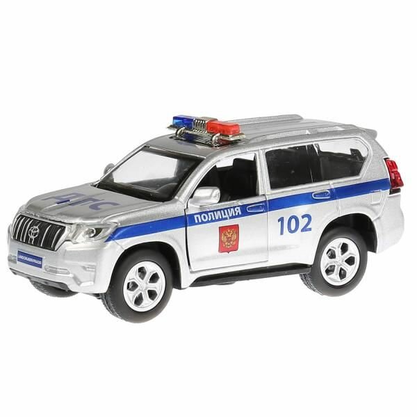 Металлическая машина TOYOTA PRADO полиция , свет и звук