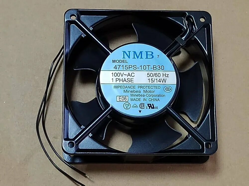 NMB-MAT 4715PS-10T-B30 AC 100V 14 / 13 Вт 50 / 60 Гц 120x120x38mm Вентилятор -