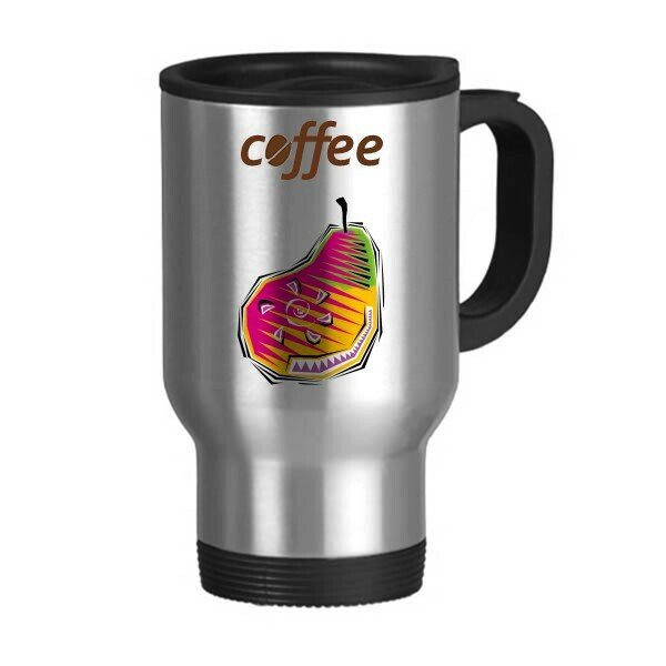 Иллюстрировать Марку кубок крышка нержавеющая сталь стаканчик автомобиль термос