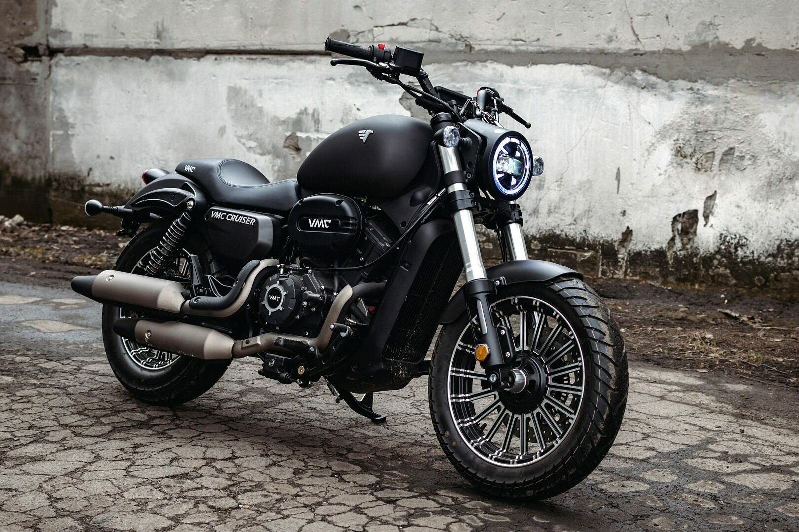 Мотоцикл VMC CRUISER 400 (TY400-5Е)( матовый черный ) арт. 25685 с птс в коробке . Требует финальной сборки.