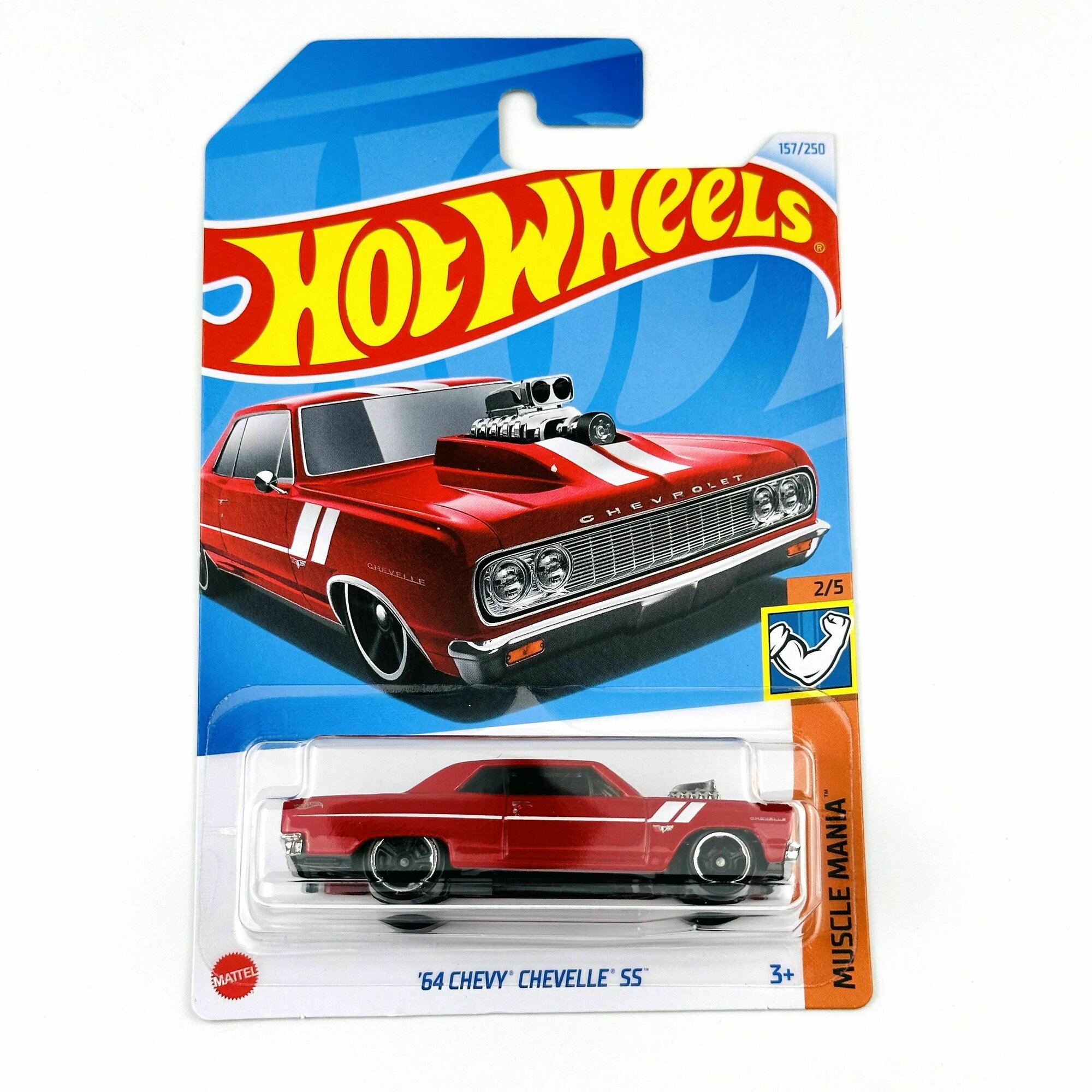 Hot Wheels Базовая машинка '64 Chevy Chevelle SS красный