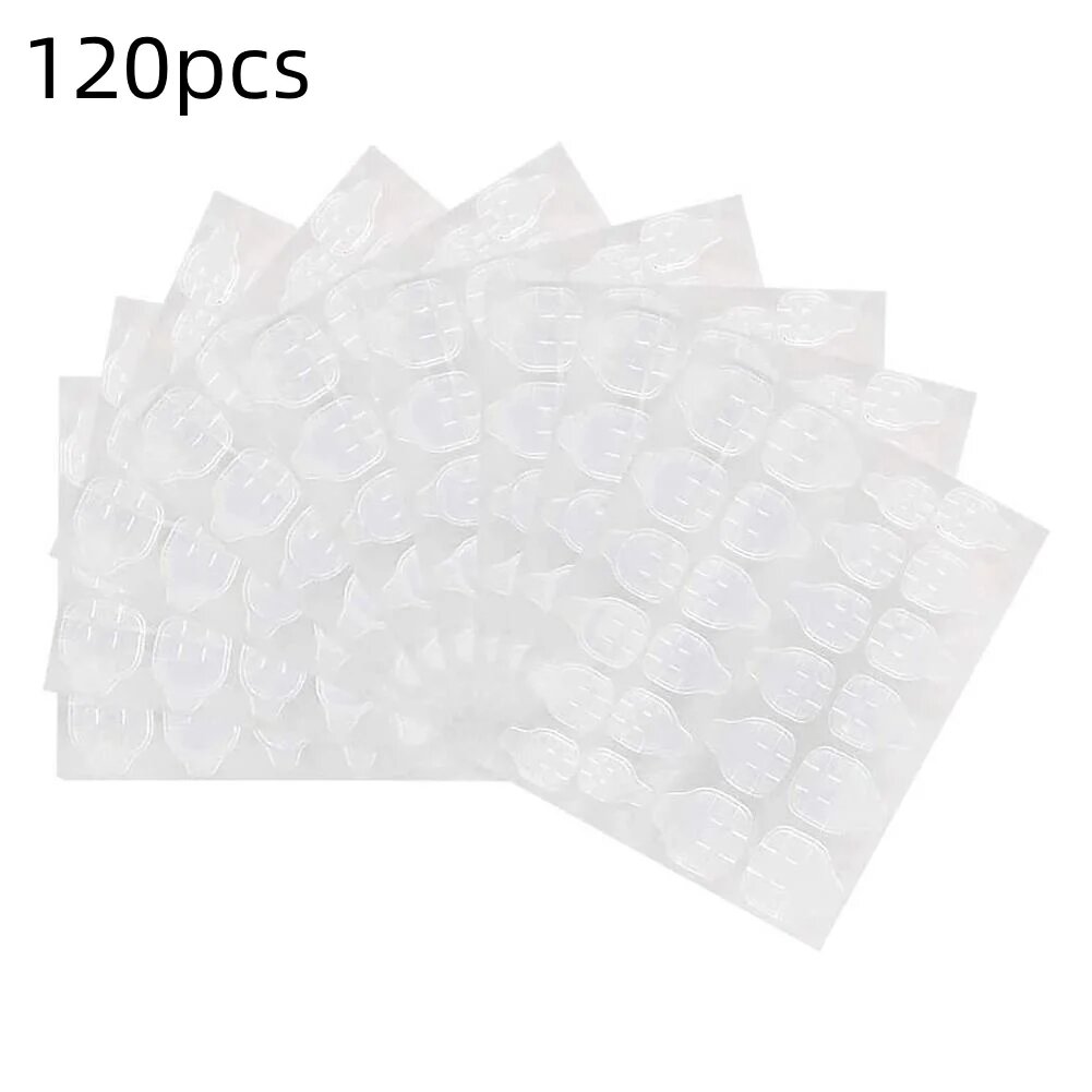 Двусторонний клей для ногтей, 120pcs, прозрачный