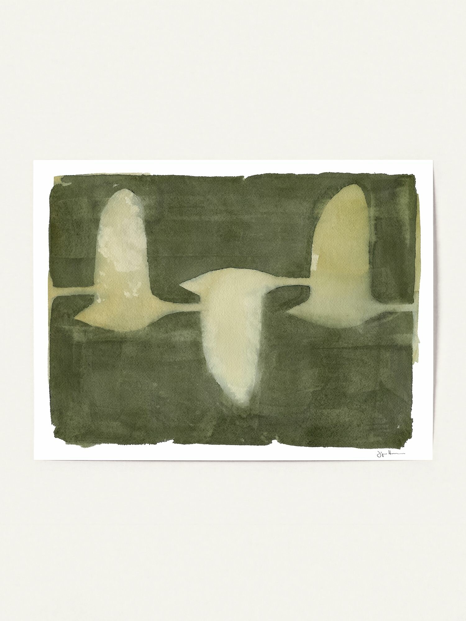 Постер "Swans" 21х30 на стену для интерьера без рамки — фото 1