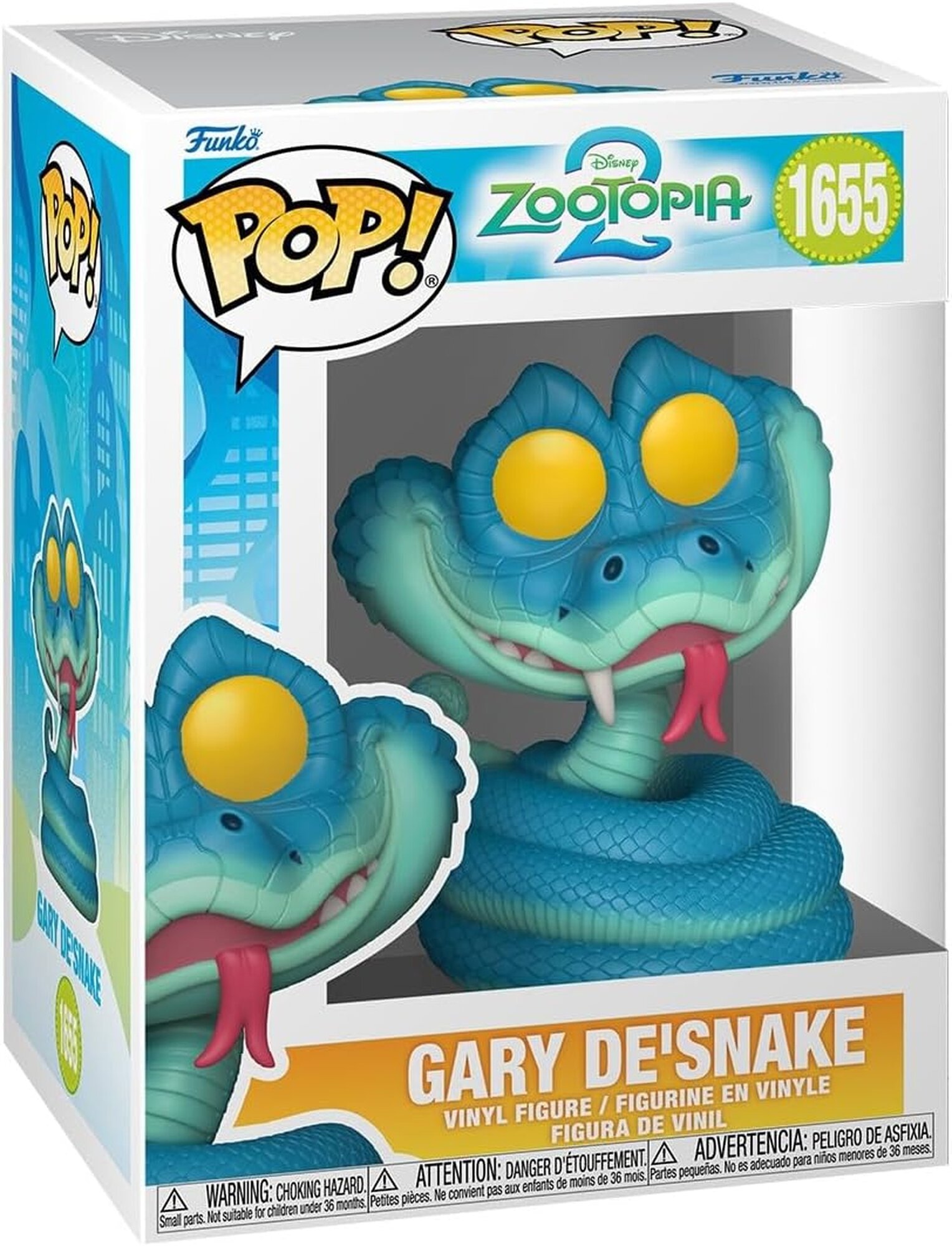 Фигурки Funko Pop - Коллекционная фигурка DISNEY Zootopia 2 Гэри Де'Снейк - Фанко 1655